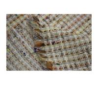 China In Stock Wholesale of a Roll New Design 100 Polyester Tweed Fabric for Women's Coat Clothing in Autumn and Winter for sale