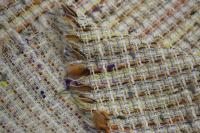 China In Stock Wholesale of a Roll New Design 100 Polyester Tweed Fabric for Women's Coat Clothing in Autumn and Winter for sale