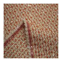 China Stock a Roll Wholesale Luxury New Design 100 Polyester Yarn Dyed Tweed Fabric for Autumn and Winter Women's Coat Clothing for sale