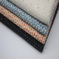 China Stock a Roll Wholesale Luxury New Design 100 Polyester Yarn Dyed Tweed Fabric for Autumn and Winter Women's Coat Clothing for sale