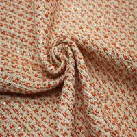 China Stock a Roll Wholesale Luxury New Design 100 Polyester Yarn Dyed Tweed Fabric for Autumn and Winter Women's Coat Clothing for sale