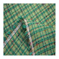 China Stock Luxury New Design 100 Polyester Yarn Dyed Tweed Fabric for Plus Size Women's Dresses Coat Men's Clothing Pants for sale