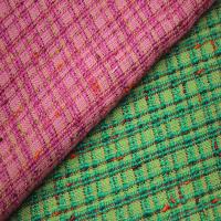 China Stock Luxury New Design 100 Polyester Yarn Dyed Tweed Fabric for Plus Size Women's Dresses Coat Men's Clothing Pants for sale