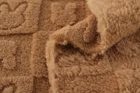 China Eco-friendly Rabbit Pattern 100% Soft Polyester Jacquards Fabrics Shu Velveteen Sherpa Cotton Fabrics for Clothing for Home Blanket Textile for sale