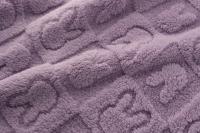 China Eco-friendly Rabbit Pattern 100% Soft Polyester Jacquards Fabrics Shu Velveteen Sherpa Cotton Fabrics for Clothing for Home Blanket Textile for sale