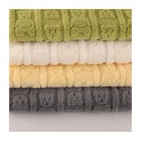 China Eco-friendly 100% Cotton Soft Jacquard Fabric Shu Velveteen Sherpa Cotton Fabrics for Clothing for Home Blanket Textile for sale