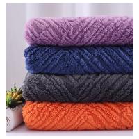 China wholesale faux jacquard soft cotton fleece fabric for clothing blankets for winter pillows cushion for sale