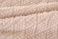 China New Arrive Soft 100 Polyester Cotton Jacquard Embossed Fleece Fabric for Shoes Men Womens Clothing for sale