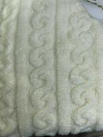 China Wholesale Double Sided Faux Jacquard Soft Cotton Fleece Fabric for Clothing Blankets for Winter Pillows Cushion for sale