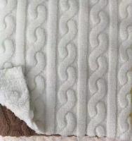 China Wholesale Double Sided Faux Jacquard Soft Cotton Fleece Fabric for Clothing Blankets for Winter Pillows Cushion for sale