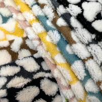 China New Arrive Soft Stock 100 Polyester Jacquard Double-side Cotton Fabric for Clothing Winter Blanket for sale