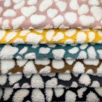 China New Arrive Soft Stock 100 Polyester Jacquard Double-side Cotton Fabric for Clothing Winter Blanket for sale