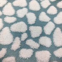 China New Arrive Soft Stock 100 Polyester Jacquard Double-side Cotton Fabric for Clothing Winter Blanket for sale