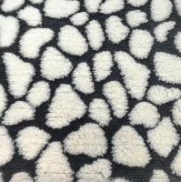 China New Arrive Soft Stock 100 Polyester Jacquard Double-side Cotton Fabric for Clothing Winter Blanket for sale