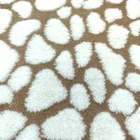 China New Arrive Soft Stock 100 Polyester Jacquard Double-side Cotton Fabric for Clothing Winter Blanket for sale