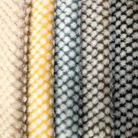 China New Arrive Soft 100 Polyester Cotton Jacquard Fleece Fabric for Shoes Men Womens Clothing Blankets for Winter for sale