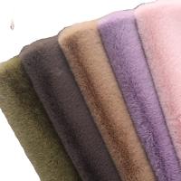 China Stock Many Color 100% Polyester 20mm 670GSM Plush Thick Faux Lifelike Mink Sable Fur for Blankets Women's Coat Pet Blanket for sale