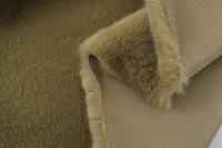 China Stock Many Color 100% Polyester 20mm 670GSM Plush Thick Faux Lifelike Mink Sable Fur for Blankets Women's Coat Pet Blanket for sale