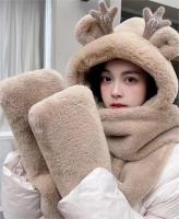 China Stock Lot Color 100% Polyester 20mm Faux Fur Fabric Lifelike Ferret Mink Plush Fabric for Women's Coat Blankets for Winter for sale
