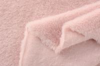 China Recycled Soft 100 Polyester Fashion Fabric Silver Silk Plush Faux Fur Rabbit Ferret Fabrics for Women's Clothing Overcoat Bags Shoes for sale