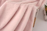 China Recycled Soft 100 Polyester Fashion Fabric Silver Silk Plush Faux Fur Rabbit Ferret Fabrics for Women's Clothing Overcoat Bags Shoes for sale