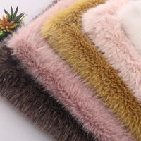 China Recycled  100% Polyester Fabric 40mm Plush Thick Faux Fur Toka Fur Suede Composite Fabric Clothing Women's Clothing Bag Shoes for sale