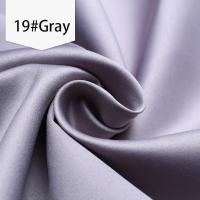 China Immediate Delivery High Elasticity Matte 100%  Polyester Colorful Satin Fabric for Women's Clothing for Blinds Bedding for sale