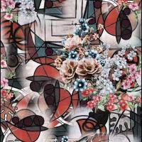 China Recycled Customized Polyester Digital Print Silky Satin Fabric for Women's Clothing Dresses Bags Curtain for sale