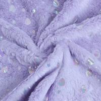 China DDP USA Recycled China Manufacturer Wholesale Fashion Fluffy Multicolor Bronzing Fabric Poly Fleece Fabric Foil Rolls for sale