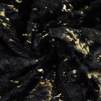 China DDP Recycled Free Sample Cheap Wholesale PV Velvet Marble Style Knit White Polyester Hot Stamping Foil Fabric for sale