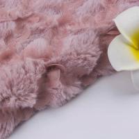 China DDP USA No MOQ High Quality Soft 100% Polyester Custom Solid Color PV Velvet Fabric Shaoxing 3D Flowers Embroidery Fabric for sale