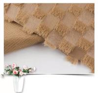 China Recycled Free Sample Custom Style Knit Polyester OEM Flocking Short Plush Check Plain Fabric for sale