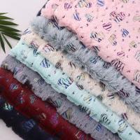 China China Product Multi-Colors Design Polyester Material Foil Print Plush Velvet Fabric for Sale for sale