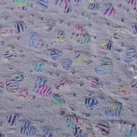China China Product Multi-Colors Design Polyester Material Foil Print Plush Velvet Fabric for Sale for sale