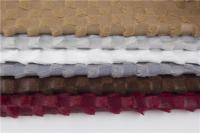 China Eco-friendly Fashion High Quality Laminated Small Grid Fabric Velvet Print Sofa Velvet Textile Fabric for sale