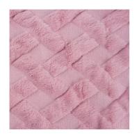 China Recycled 100%  Polyester Fur Velvet Plush Fabric PV Velvet Embroidery Stripe Quilting Plush Fabric for Clothing Pillows for sale