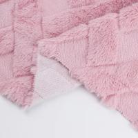 China Recycled 100%  Polyester Fur Velvet Plush Fabric PV Velvet Embroidery Stripe Quilting Plush Fabric for Clothing Pillows for sale