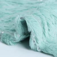 China Recycled Factory Direct Sale Customized Design Soft Polyester Embroidery Korean Velvet Sequin Fabric for Women's Clothing Dress for sale
