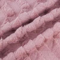 China NO MOQ Customized Design Soft Solid Color Plain Velvet Double Sided Quilted Fabric for sale