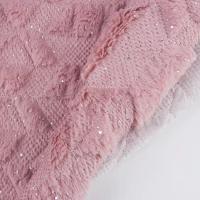 China NO MOQ Customized Design Soft Solid Color Plain Velvet Double Sided Quilted Fabric for sale