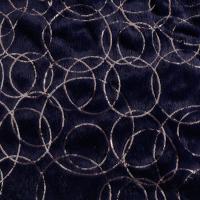 China China Supplier Wholesale Shine Poly Round Shape Embroidered Sequin Fabric Velvet for sale