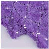 China Recycled Free Sample Cheap Wholesale Embroidery Sequin 100 Polyester Plush Flock Velvet Fleece Fabric for sale