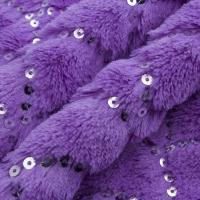 China Recycled Free Sample Cheap Wholesale Embroidery Sequin 100 Polyester Plush Flock Velvet Fleece Fabric for sale