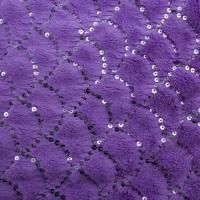 China Recycled Free Sample Cheap Wholesale Embroidery Sequin 100 Polyester Plush Flock Velvet Fleece Fabric for sale