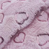 China DDP China Supplier Wholesale Shine Poly Embroidered Sequin Fabric Manufacturer Fleece Velvet Fabric for sale