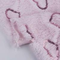 China DDP China Supplier Wholesale Shine Poly Embroidered Sequin Fabric Manufacturer Fleece Velvet Fabric for sale