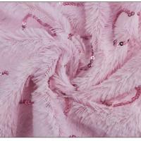 China DDP China Supplier Wholesale Shine Poly Embroidered Sequin Fabric Manufacturer Fleece Velvet Fabric for sale