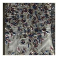 China Easily Customizable Luxury 3D Flowers Beaded Embroidery Lace Fabric New Design Lace for Party Dress Women's Dress for sale