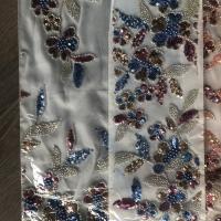 China Easily Customizable Luxury 3D Flowers Beaded Embroidery Lace Fabric New Design Lace for Party Dress Women's Dress for sale