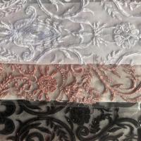 China Easily Customizable Luxury 3D Flowers Beaded Embroidery Lace Fabric New Design Lace for Women's Clothing Dance  Dresses for sale